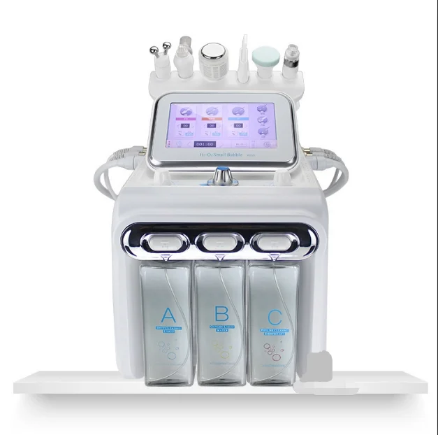 portable 6 in1 frozen skin h2o2 aqua skin peel oxygen facial machine ...