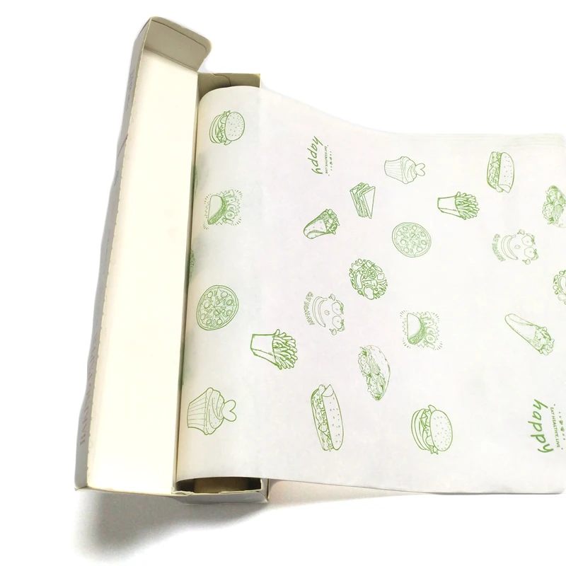 Printed Logo Or Design Burger Sandwich Food Wrapping Paper 23gsm ...