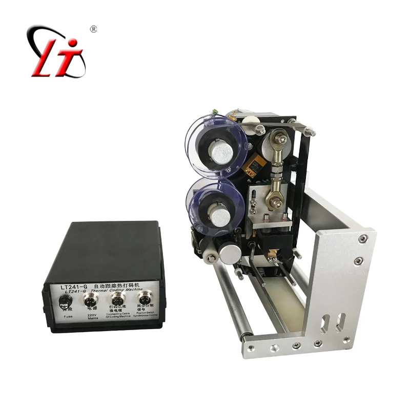 HP-241G Synchronous Hot Foil Stamp Date Coder label printer ribbon coding machine heat printer ...