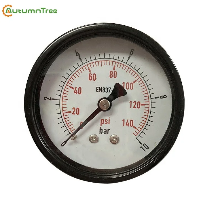 Black Steel Manometer Commercial lpg gas Vacuum Pressure Gauge ...