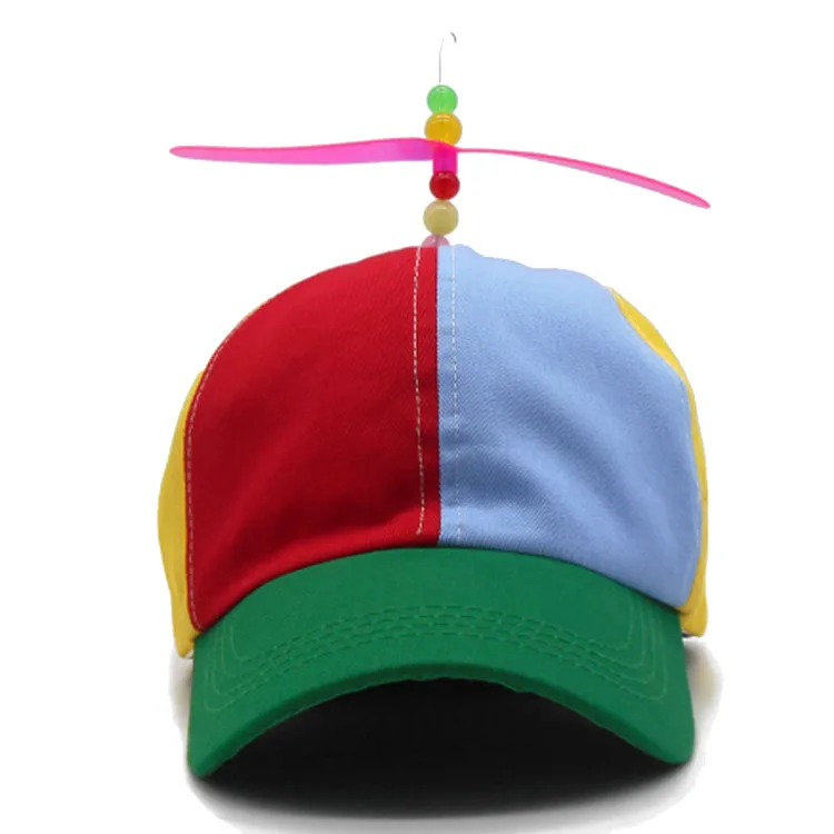 Kid Wearing Propeller Hat