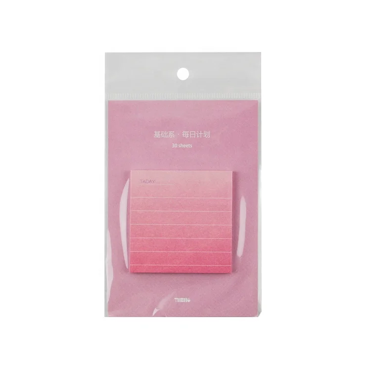 Custom Eco Friendly Cute Sticky Note Holder - Self-adhesive