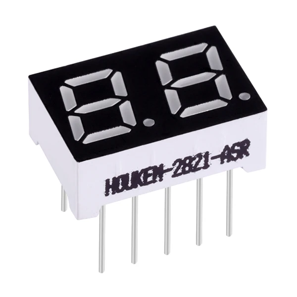 028 1 Digit 7 Segment Led Display Dip Common Anode Pack Of 2 Red Leds Lcds And Display Modules