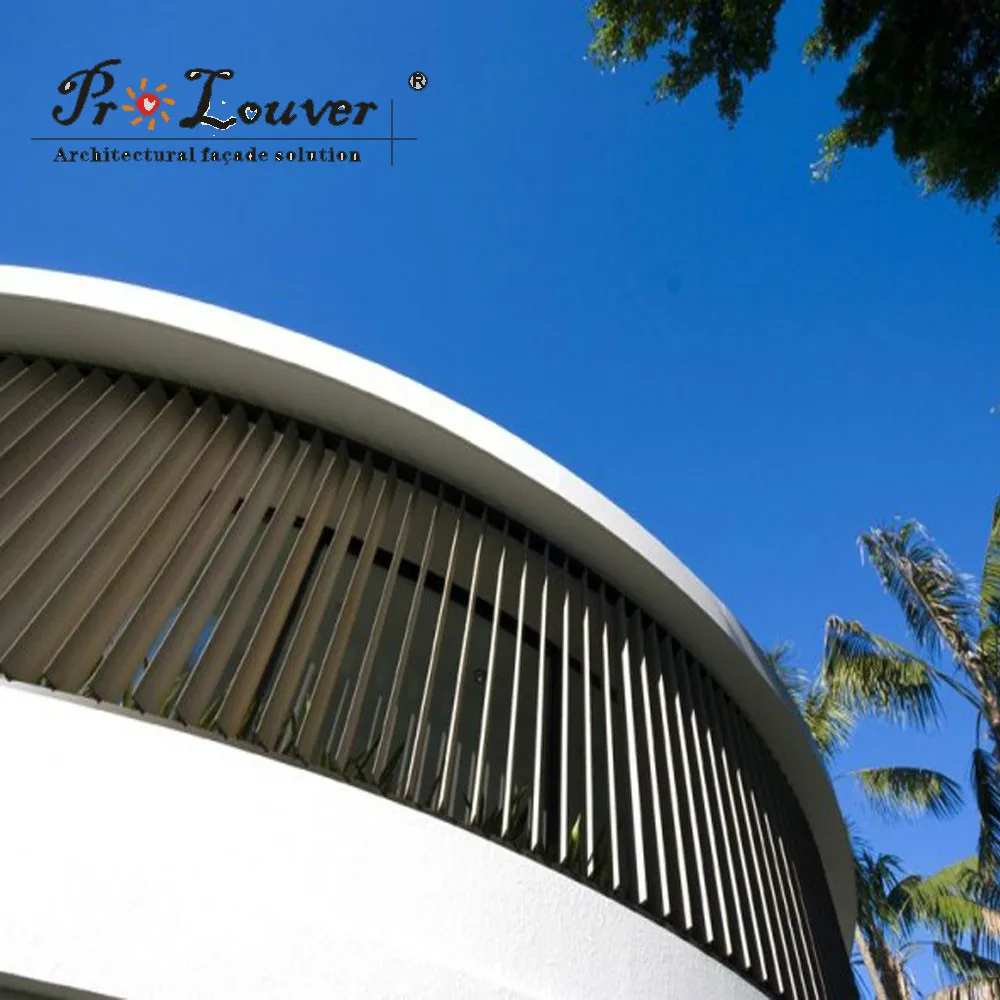 Vertically Perforated Fins Aluminium Sun Louver for Building Facades ...