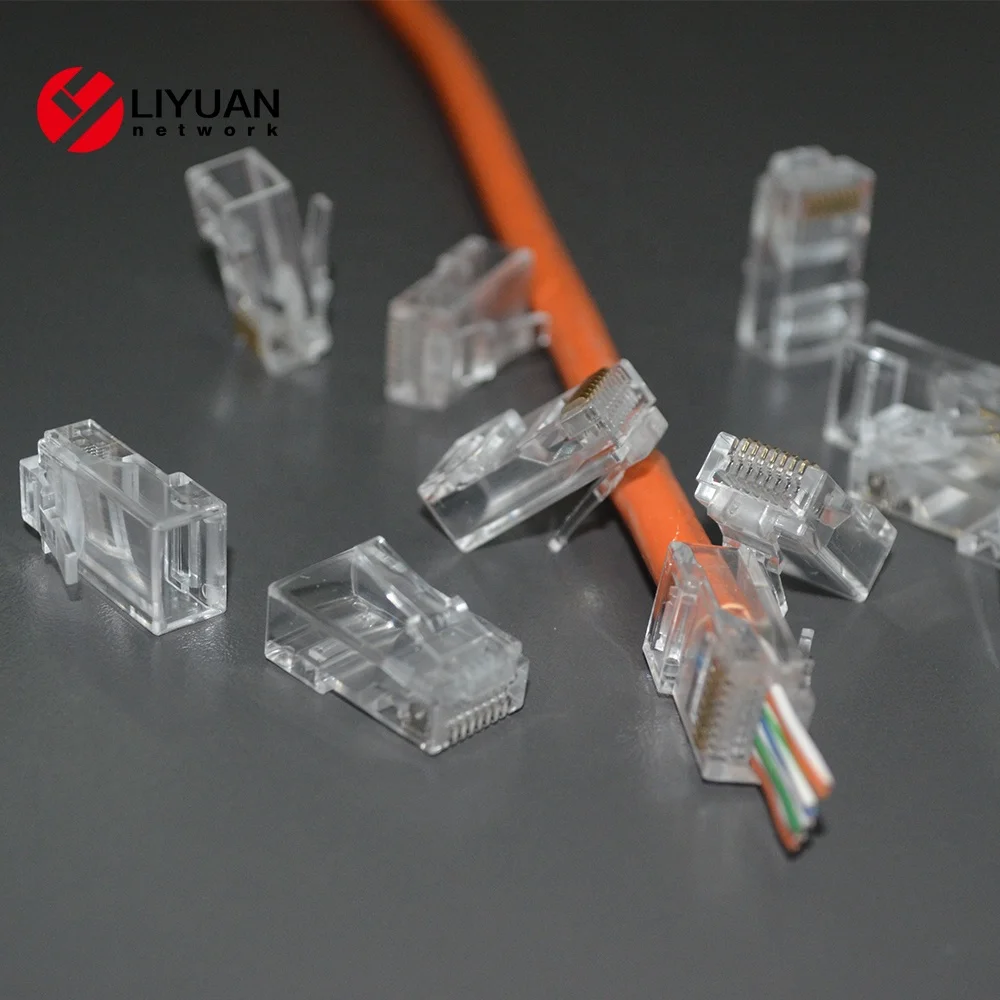 Liyuan LY-US073-C6 RJ45 Cat6 Shielded UTP Pass through Plug