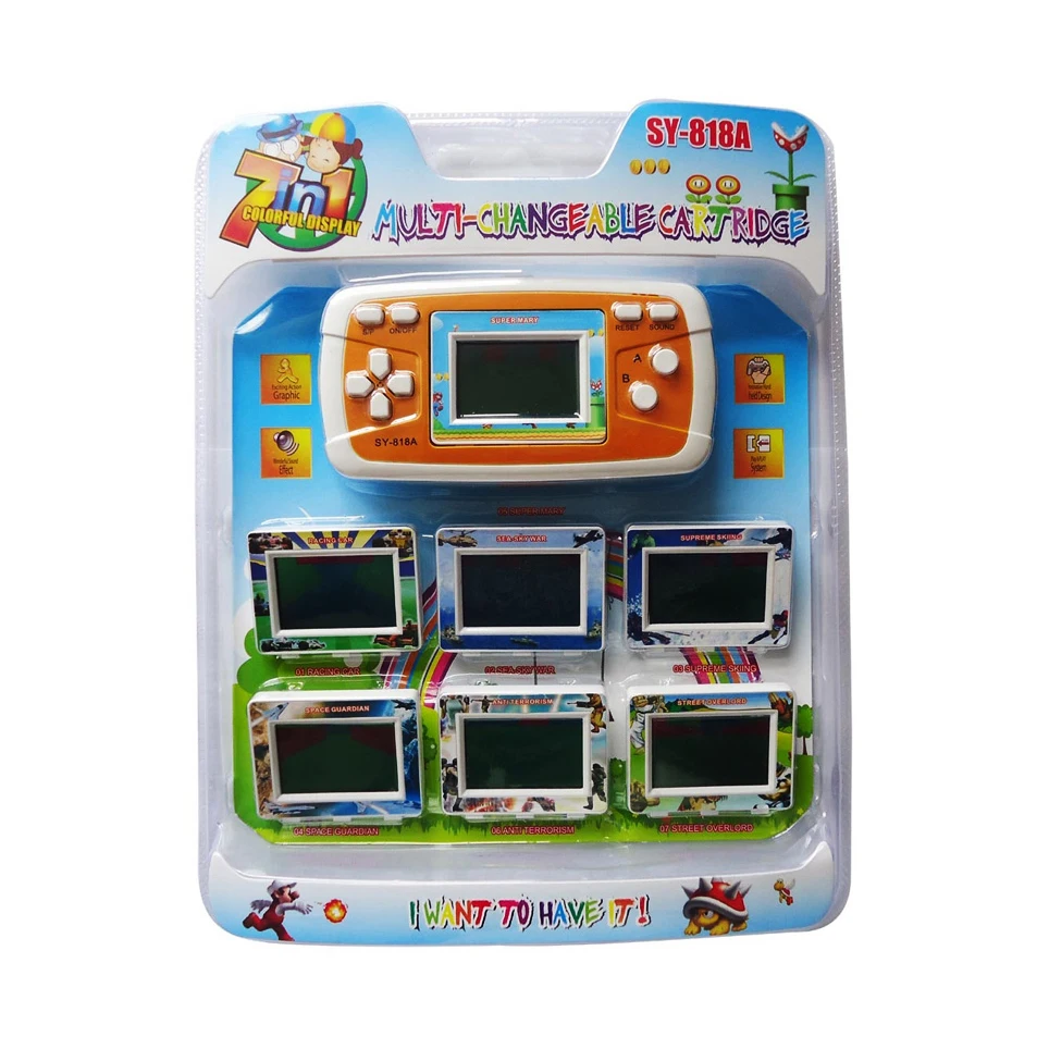 Portable Video Game Consoles With Back Light 7 In 1 Games - Buy ...