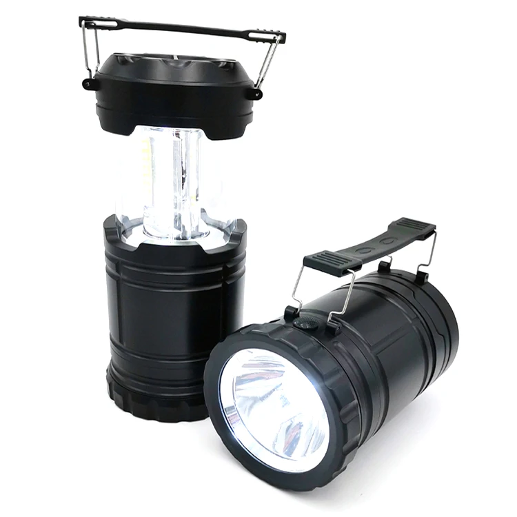 Dry Battery Powered Pop Up COB camping lantern LED Camping flashlight ...
