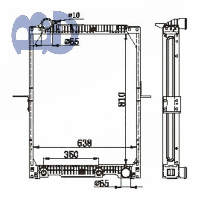 Radiator Water Radiator Engine Radiator For Mercedes Ng90 (87- ) 12 ...