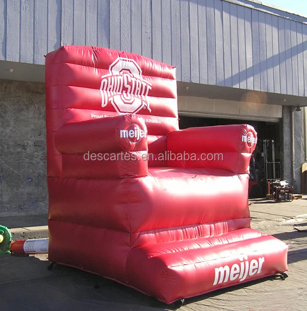 11ft tall inflatable chairs/giant inflatable red sofa with Logo ...