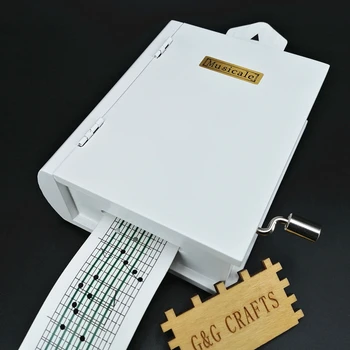 Wooden Mini Book Shape Music Box Paper Tape Music Box - Buy Paper Tape ...