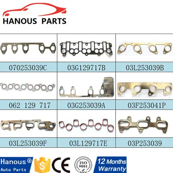 Hanous Auto Engine Gasket OE 070253039C 03G129717B 03L253039B 062129717 ...