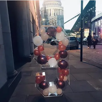Clear Acrylic Hollow Balloon Numbers Balloon Decorations For Party ...