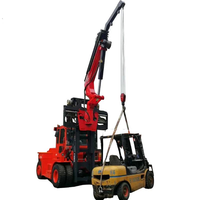 New Design Hydraulic Control Forklift Fly Boom Crane With Loading ...