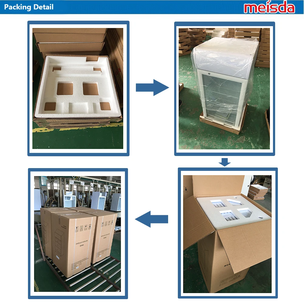 Meisda Sc52 52l Commercial Bar Display Refrigerator Beverage Mini Beer ...