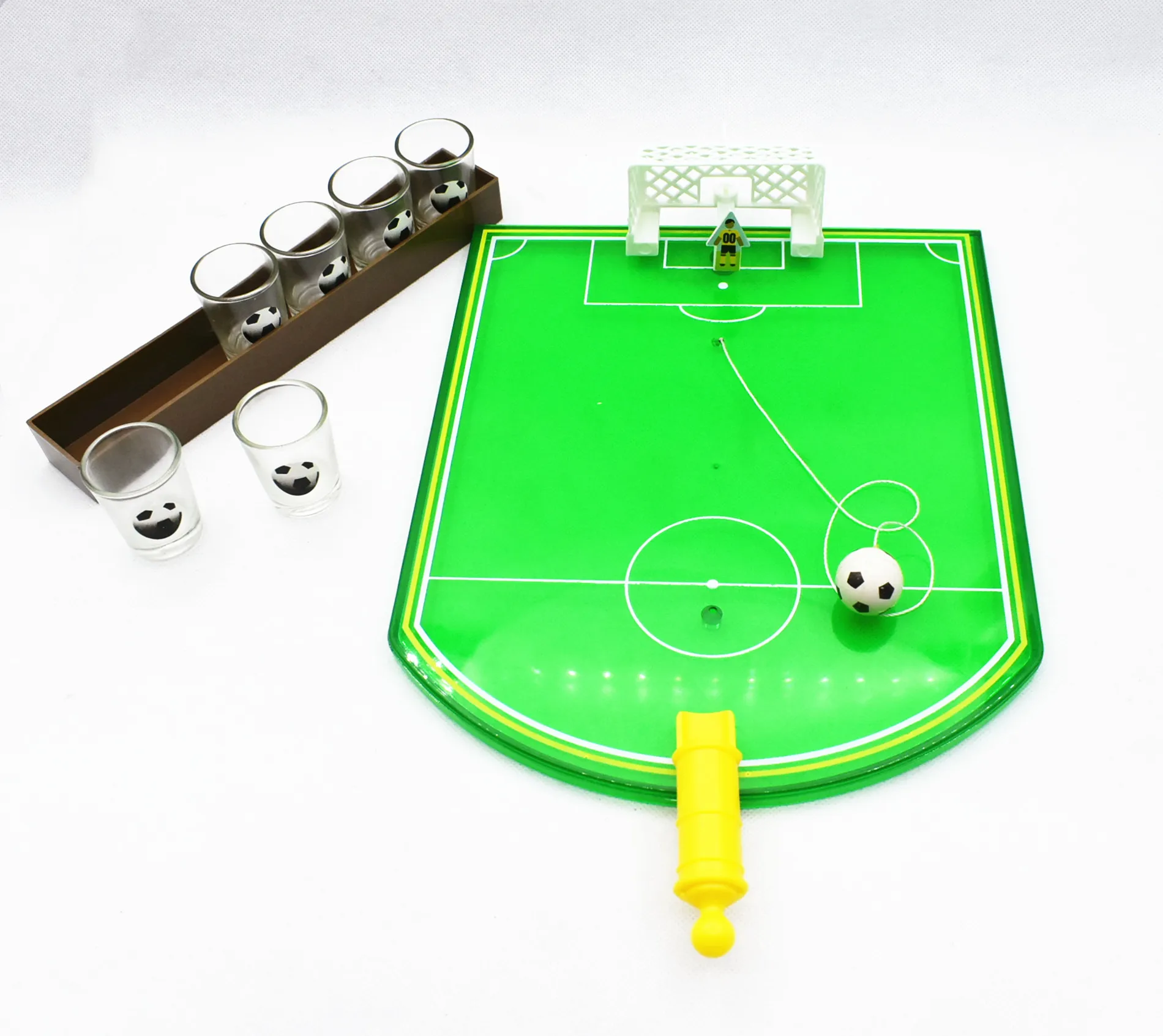new supplies mini football drinking game set with a board and 6 shots ...