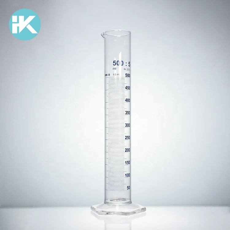 500 Ml Professional Scientific Huke Hexagonal Base Test Graduated Glass ...