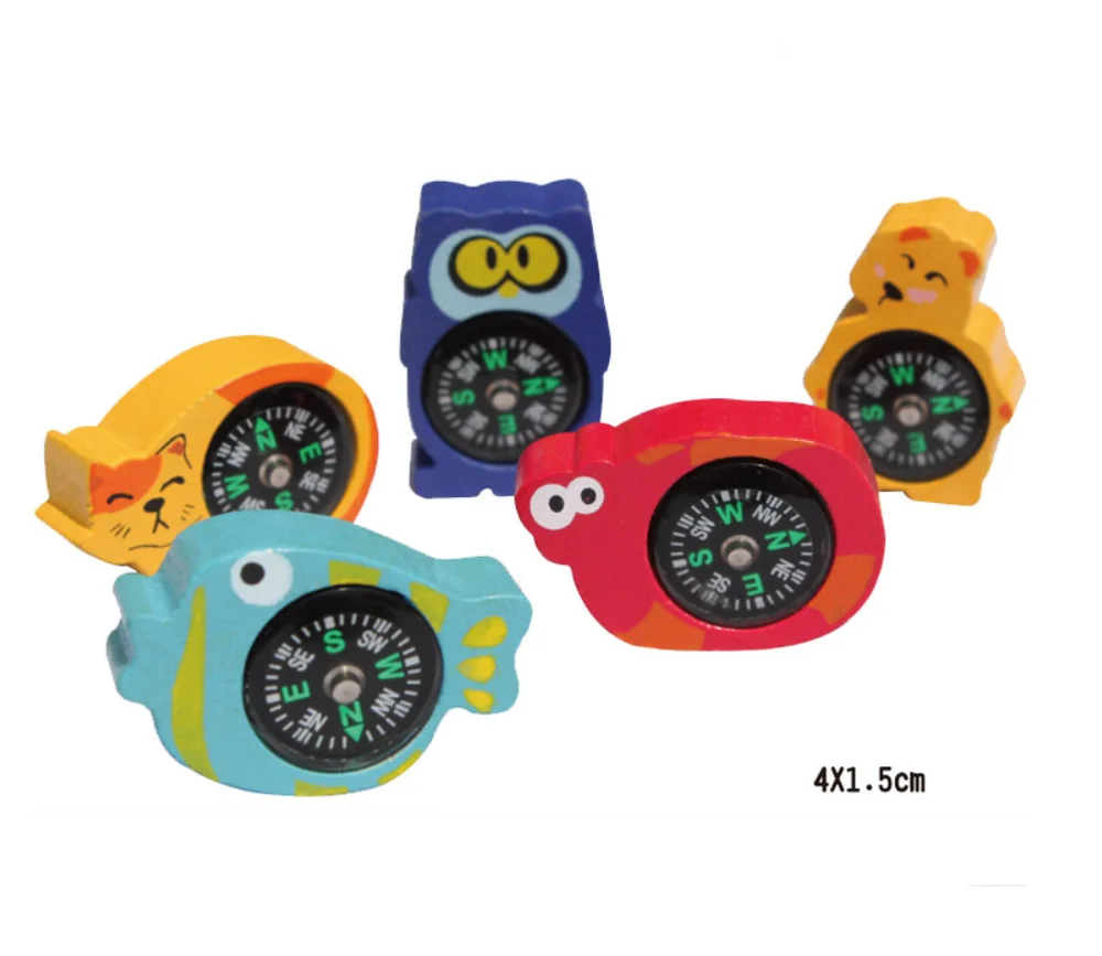 Educational Kids Toy Wood Mini Compass - Buy Colorful Funny Wooden Mini ...