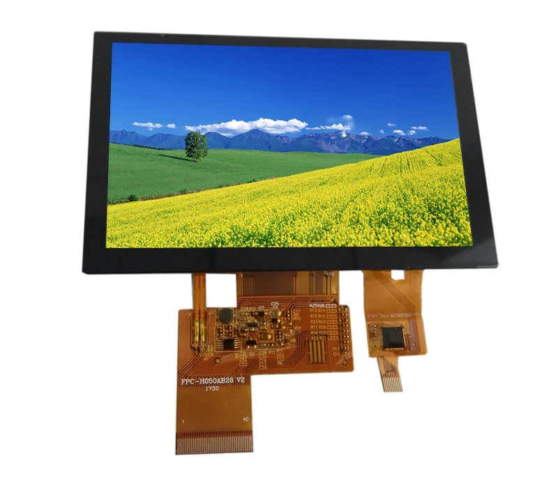 5 Inch Tft 800x480 Rgb Tn 40pin Lcd Display Screen Module - Buy 5 Inch ...