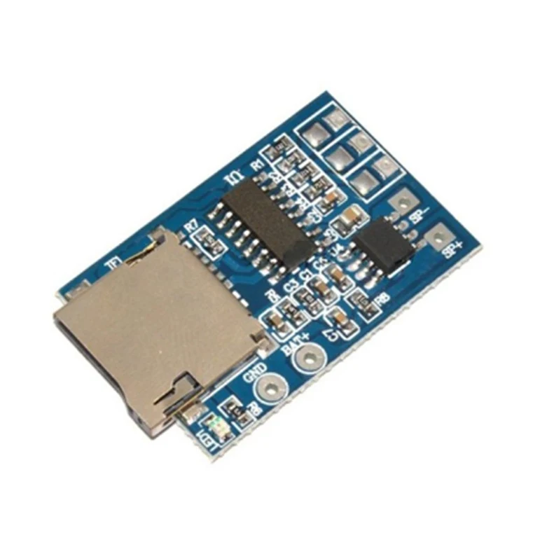Tf Card Mp3 Decoder Board Decoding Module 3.7-5v Power Supply With 2w ...
