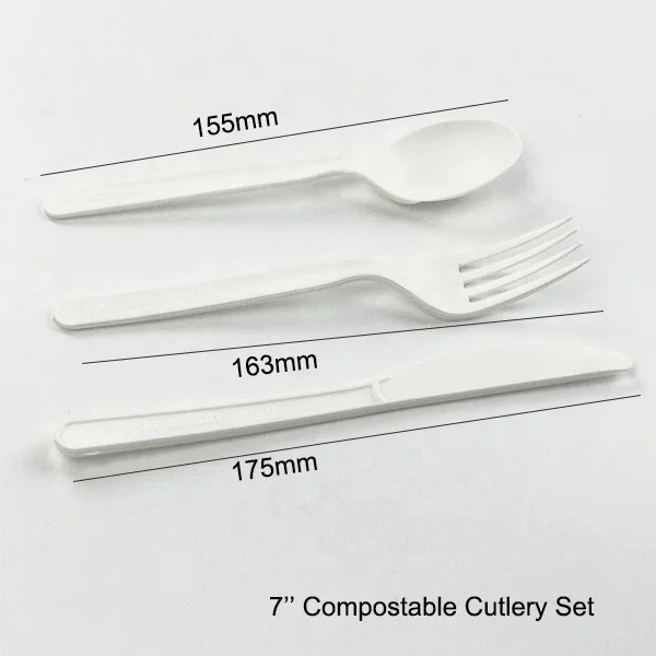 Econewleaf Compostable Disposable Cutlery - Sustainable & Biodegradable