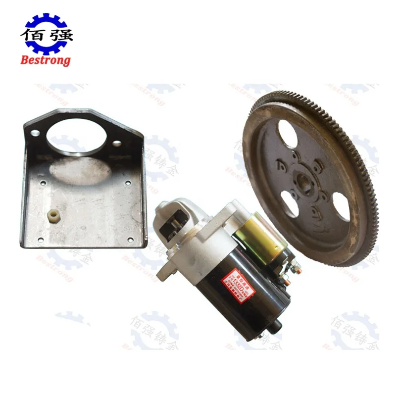 Motor diésel de un solo cilindro, Kit de arranque eléctrico de ...