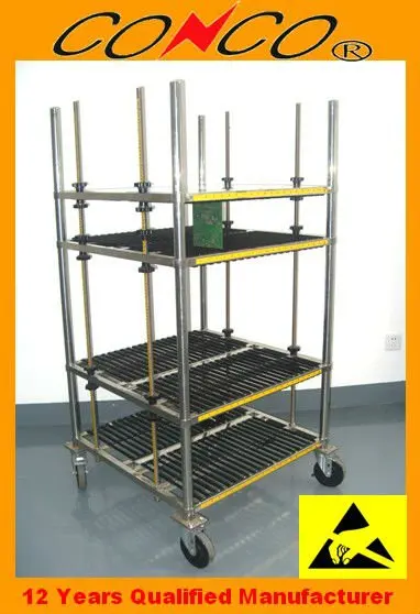 Esd Pcb Storage Circulation Cart Trolley - Buy Pcb Storage Cart ...