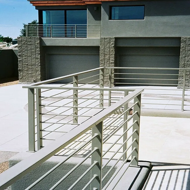 Modern Design Ms Pipe Railing With Stainless Steel Solid And Hollow Rod ...