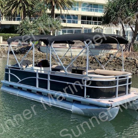 19ft (5.8m)aluminum Pontoon Boat Party Boat Suit For Container Load ...