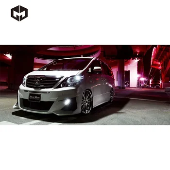 Fiberglass Front Rear Bumper Side Skirts Led Foglights Wald Body Kit ...