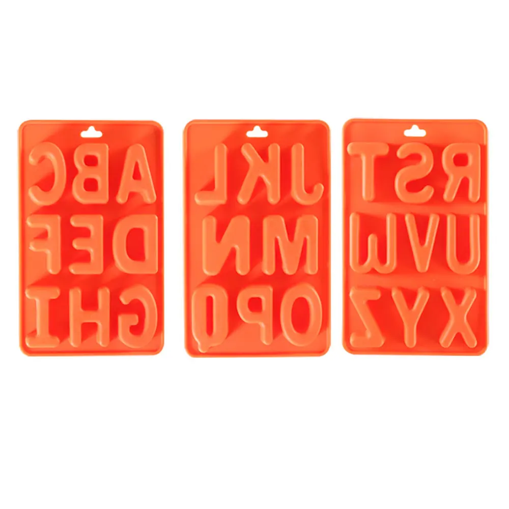 Bpa Free Durable 26 English Letters Shaped Custom Silicone Ice Cube ...
