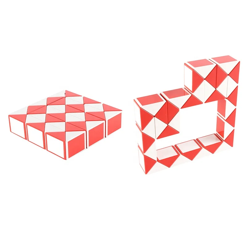 24 Blocks Large Size Magic Snake Cube Twist Puzzle Sensory Toys 24 ...