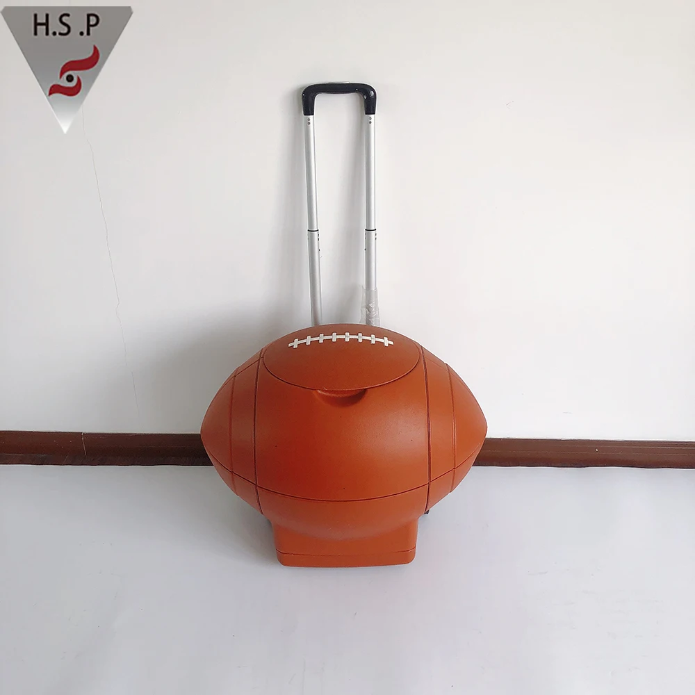 HS plastic beer round cooler box table with wheels for camping chilling ...