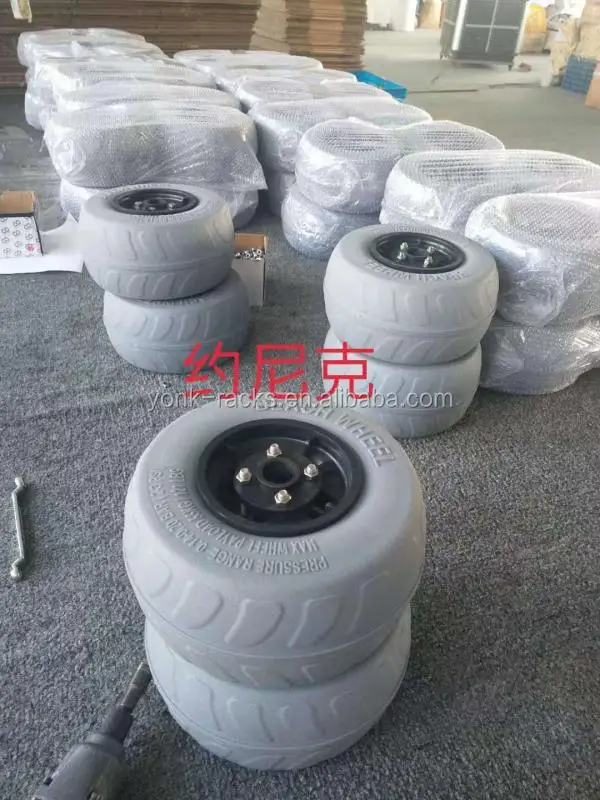 9" Pneumatic Pvc Tires Beach Wheels Balloon Wheels For Kayak Cart ...