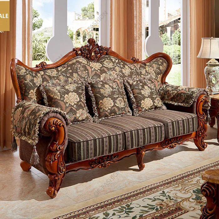 Wooden sofa fabric designs store