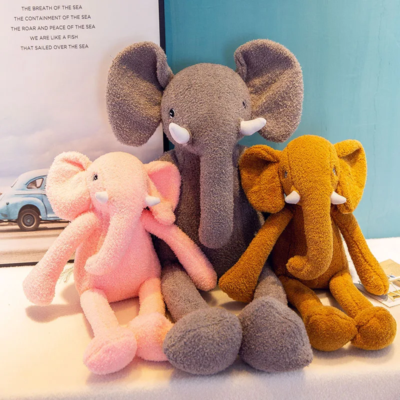 big ears plush elephant weighted stuffed animal 3lb or 4lb custom plush ...