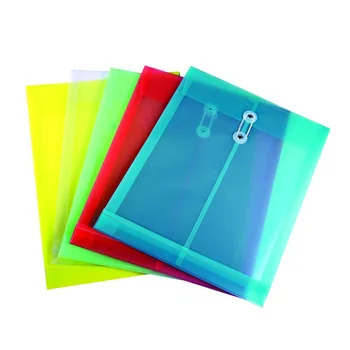 A4 Pp Plastic Button String Tie Envelope Folder - Buy String Tie ...