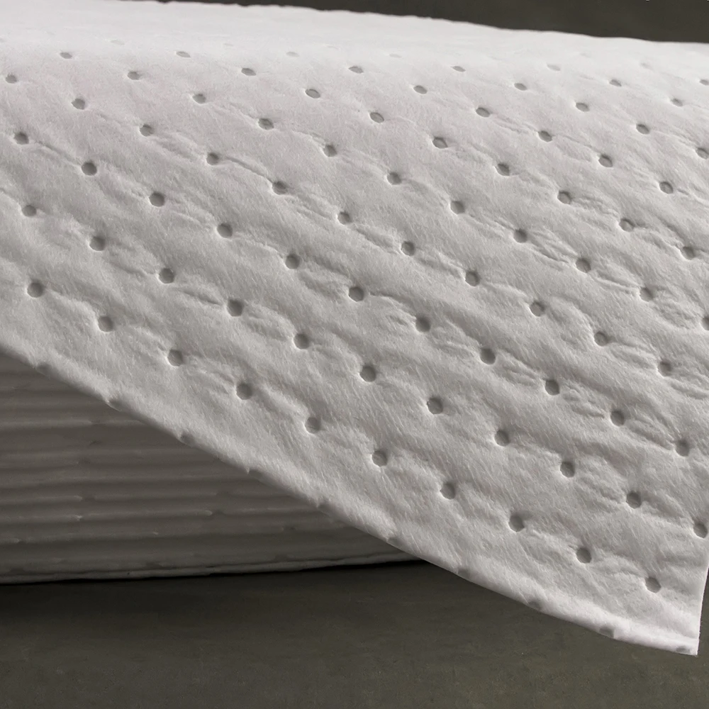 200gsm White Oil Absorbent Sheets - High Capacity & Speed