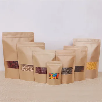 Kraft Paper Doy Pack Bag Eco-friendly Brown Kraft Paper Bags Doy Pack ...
