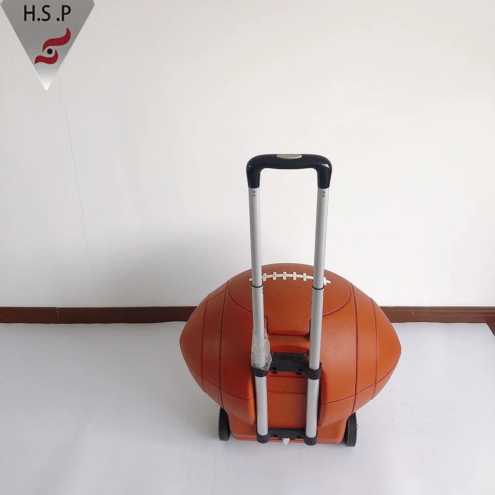 HS plastic beer round cooler box table with wheels for camping chilling ...