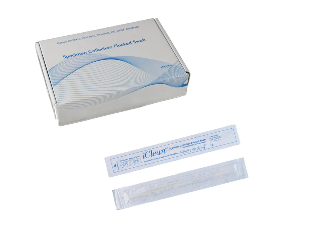 Disposable Medical Nasal Nylon Flock Fiber Buccal Naso Swab For ...