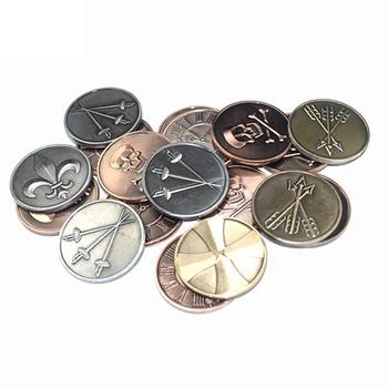 Custom Made Board Game Token Personalized Stamping Gold Plated Cheap ...