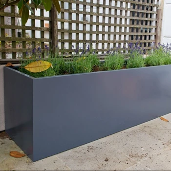 Maceta Grande Con Recubrimiento De Polvo A Medida,Maceta Larga ...