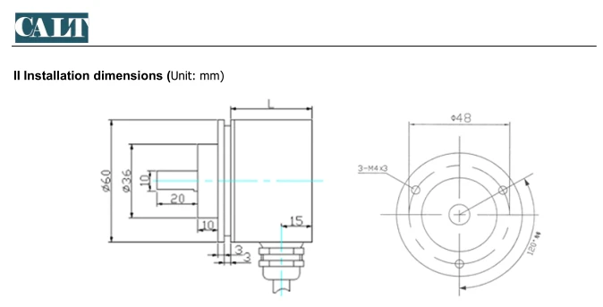 CAX60R1312E10ECN - 13bit Absolute Rotary Encoder for Speed & Angle