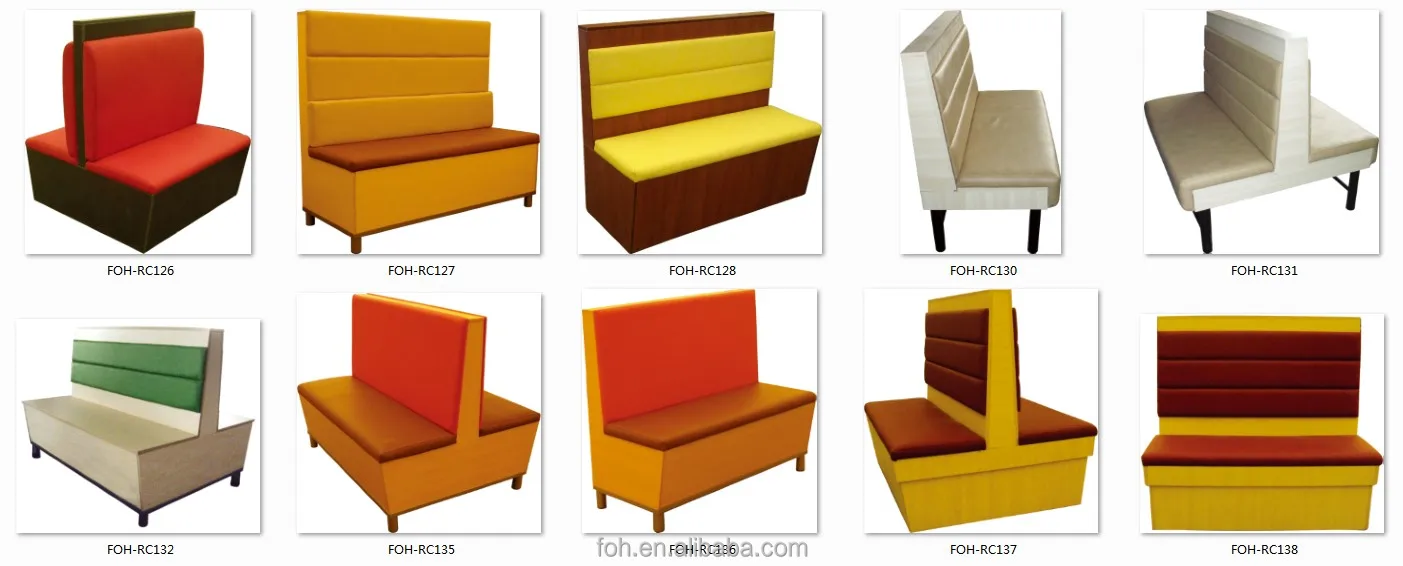 Retro Vinyl Booth Dining Modern Designs - Luxury Coffee Shop