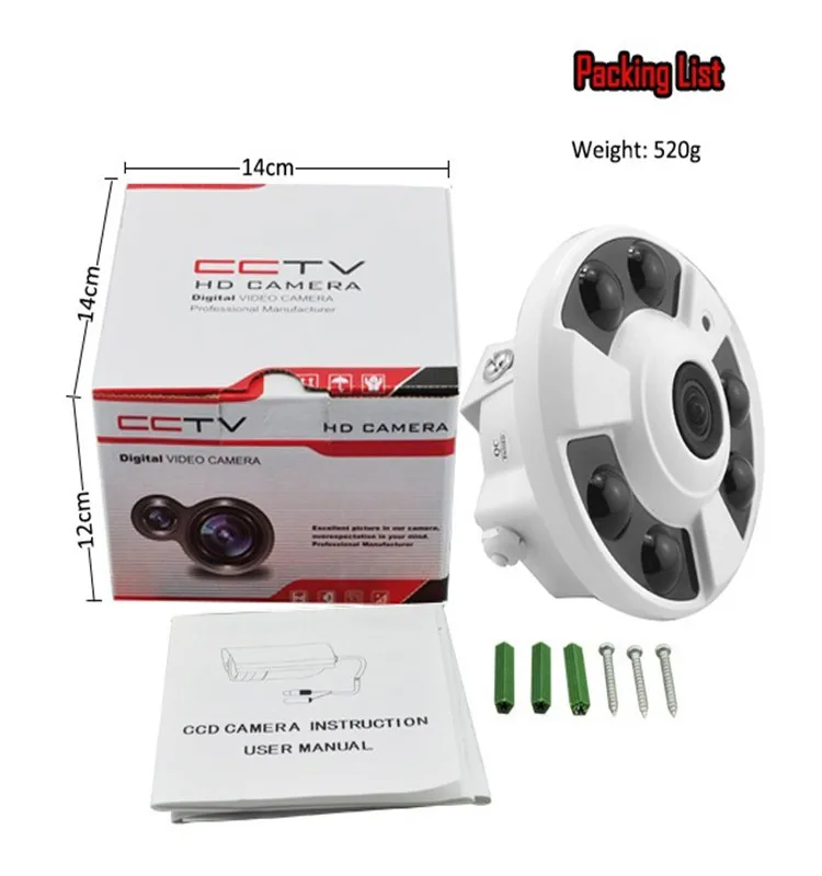 Hot Sale 4K 8MP POE Fisheye CCTV Camera with Audio, 180° Panoramic View ...