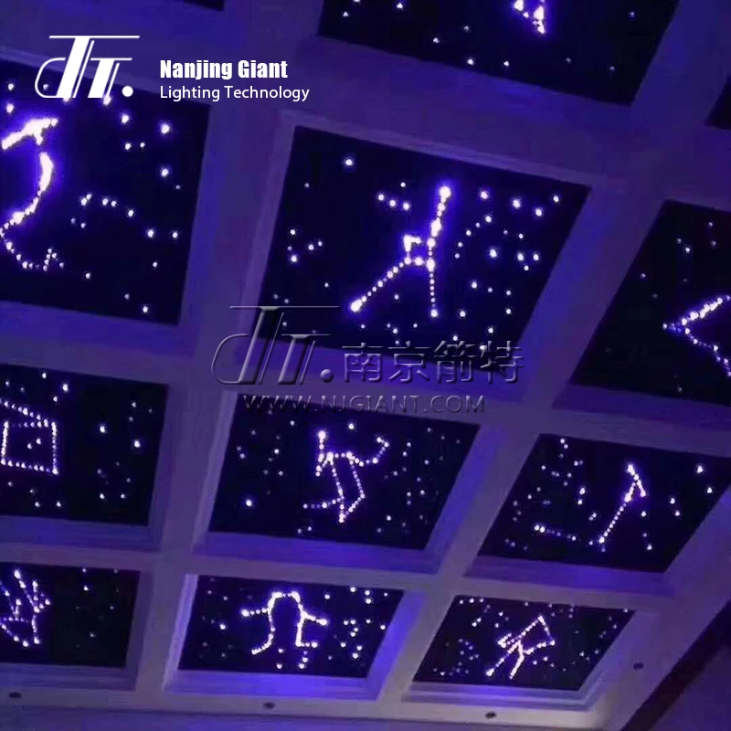 Modern LED Fiber Optic Crystal Chandelier - High Ceiling Decor