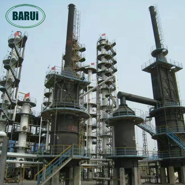 Continuous PLC atmospheric crude oil distillation plant fractionation ...