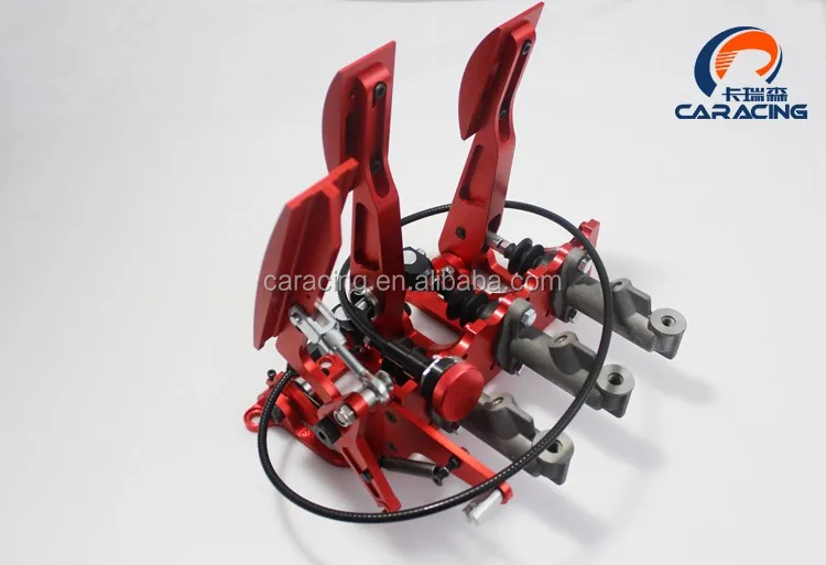 Racing Brake Pedal Box Assembly with Red Anodize Process