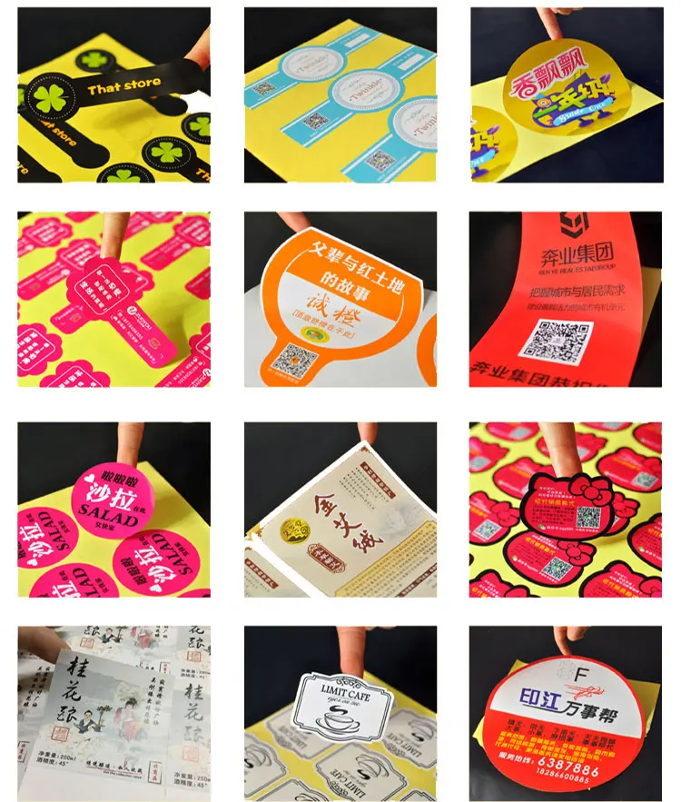 Custom Waterproof Vinyl Stickers for Supermarkets & Exhibitions