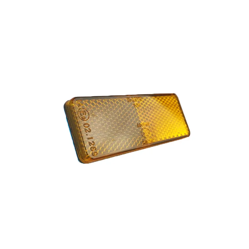 Km202 White Reflective Rectangle Motorcycle Reflector & Safety Oem